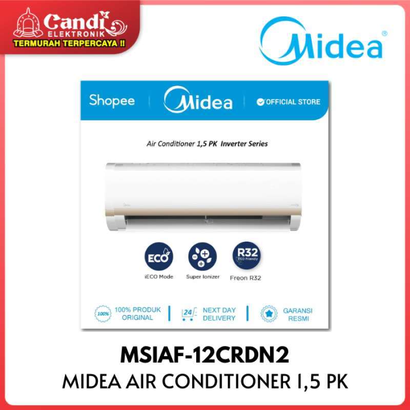 Jual Midea Air Conditioner Ac Split Inverter 1.5 Pk Msiaf-12crdn2 Di ...