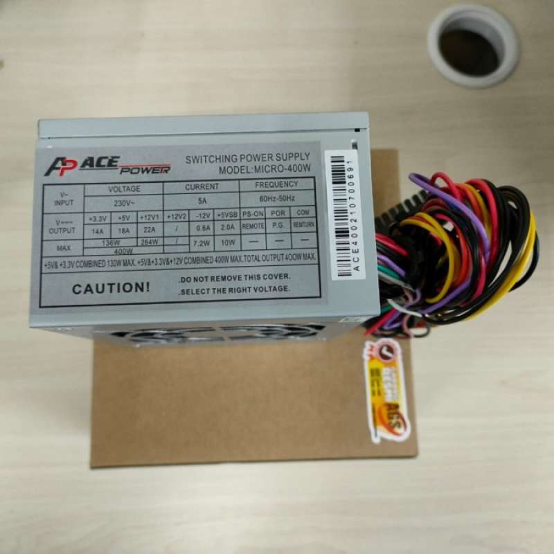 Promo Ace Power Supply SFX 400 Watt Mini ITX Model MICRO 400W ...