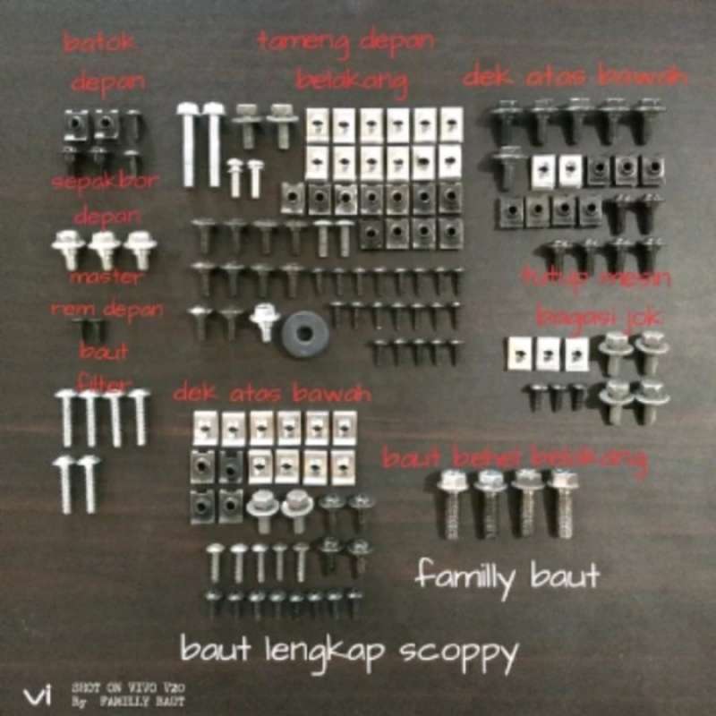 Promo baut lengkap full body set motor Scoopy Diskon 23% di Seller ...