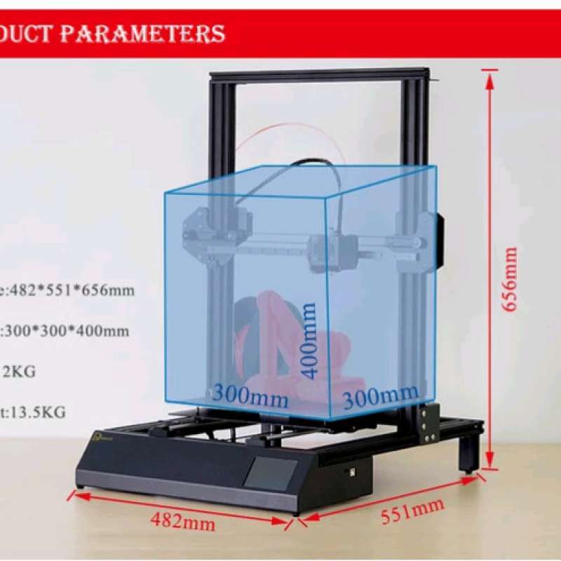 Jual 3D Printer Terbaru Dpx 30X30X40 Luas Akurasi Tinggi di Seller ...