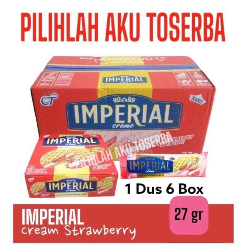Promo IMPERIAL cream RASPBERRY 27GR - ( HARGA 1 DUS isi 6 box ) Diskon ...