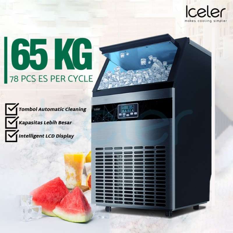 Promo Mesin Es Batu Kristal Iceler Ice Maker 65kg/24jam Untuk Cafe ...