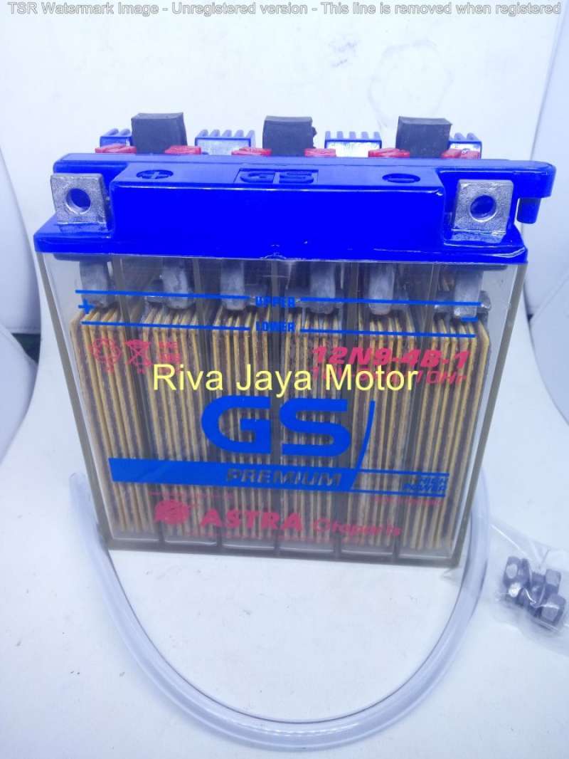 Promo Aki Battery 12n9-4b-1 Gs Astra 9 Ampere Cocok Tunder 125, Bajaj ...