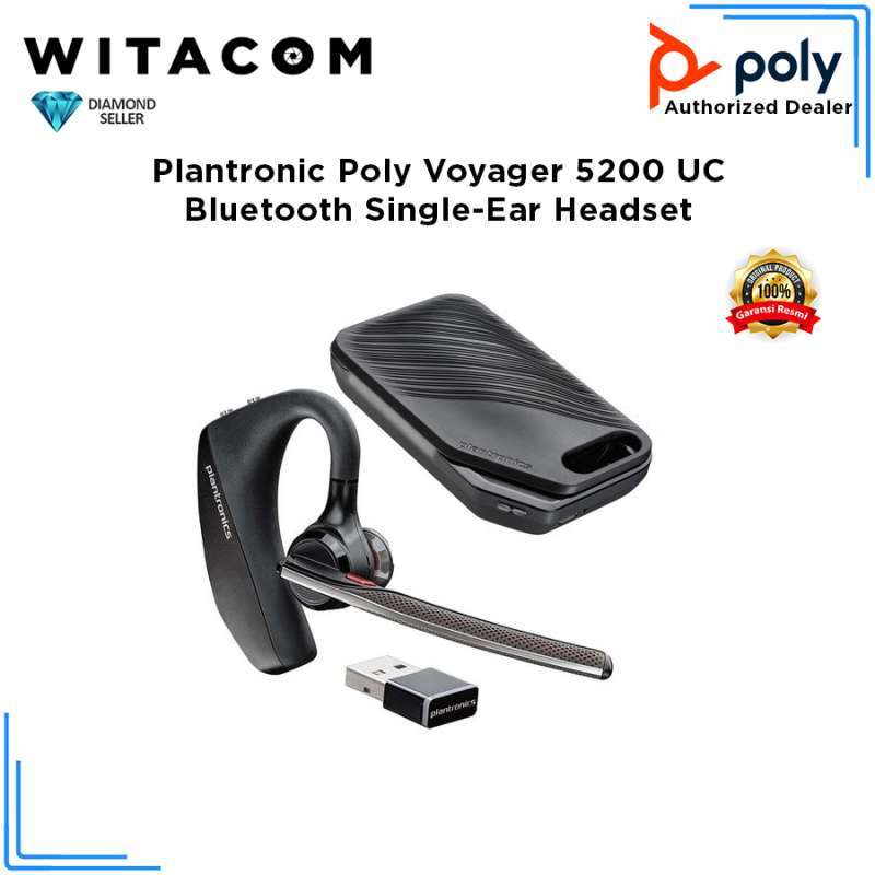Promo WITACOM - Plantronics Poly Voyager 5200 UC Bluetooth Single-Ear ...