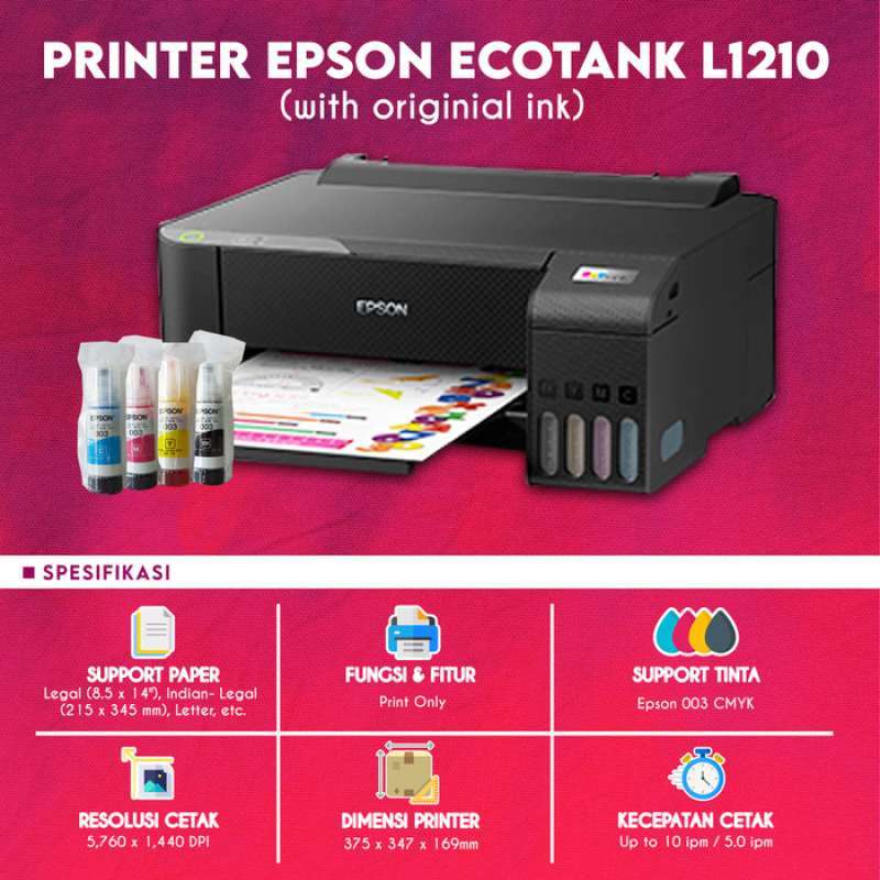 Jual Epson Ecotank L1216 Ink Tank Printer di Seller Tunnel store ...