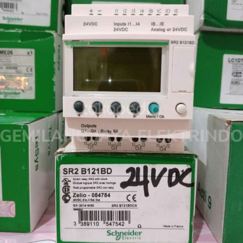Promo SMART RELAY ZELIO SCHNEIDER SR2B121BD 24VDC SCHNEIDER Diskon 23% ...
