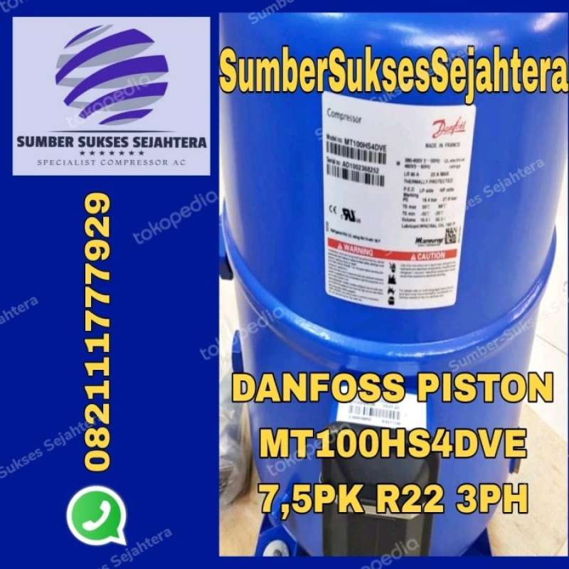 Promo COMPRESSOR DANFOSS MT100/MT100HS4DVE R22 3 PHASE Diskon 23% di Seller Jitsian Store ...