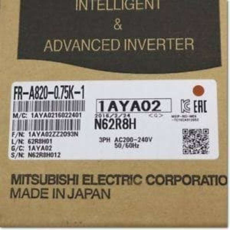 Promo Mitsubishi Inverter Fr-a820-0.75k-1 220vac 1hp / 0.75 Diskon 23% Di Seller Jitsian Store ...
