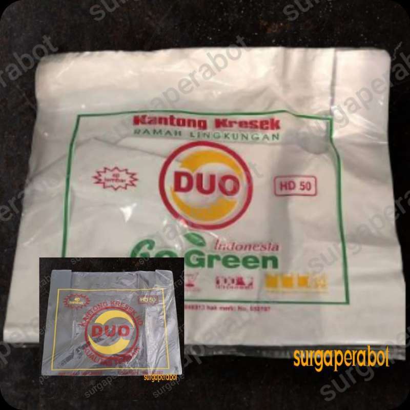 Promo Kresek Duo 50 Hitam / Putih - Kantong Plastik Keresek HD Besar ...