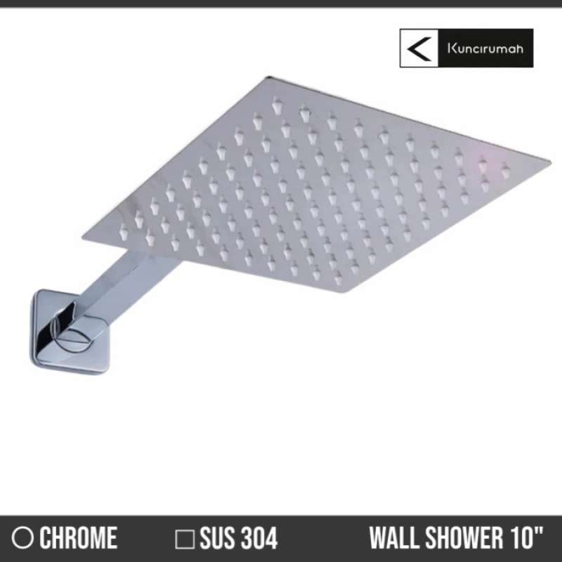 Promo Wall Shower / Shower Tanam Dinding / Rain Shower Stainless Steel Diskon 33% Di Seller ...