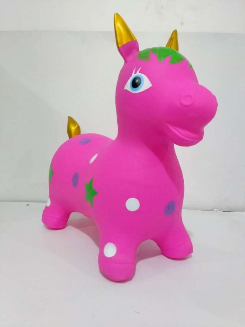 Jual Animal jumping musik Kuda / Mainan Kuda Kudaan Karet Anak - - PINK ...