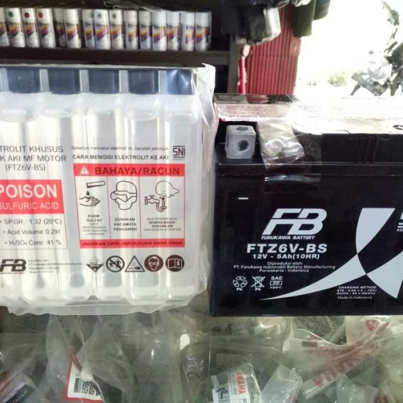 Promo Aki Kring Furukawa Battery Ftz6V-Bs Atau Gtz-6V Original Garansi ...