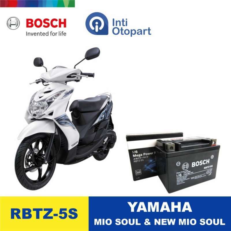 Promo Accu Aki Motor Yamaha Mio Soul Original Bosch Diskon 17% Di ...