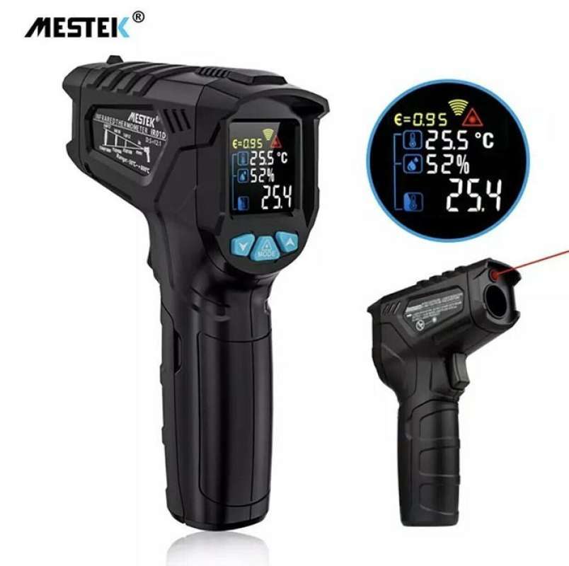 Promo INFRARED HUMIDITY THERMOMETER IR01D MESTEK TERMOMETER GUN IR-01D ...