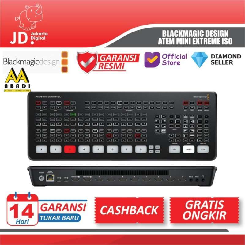 Promo Blackmagic Design Atem Mini Extreme Iso - 8 Input Mixer Live ...