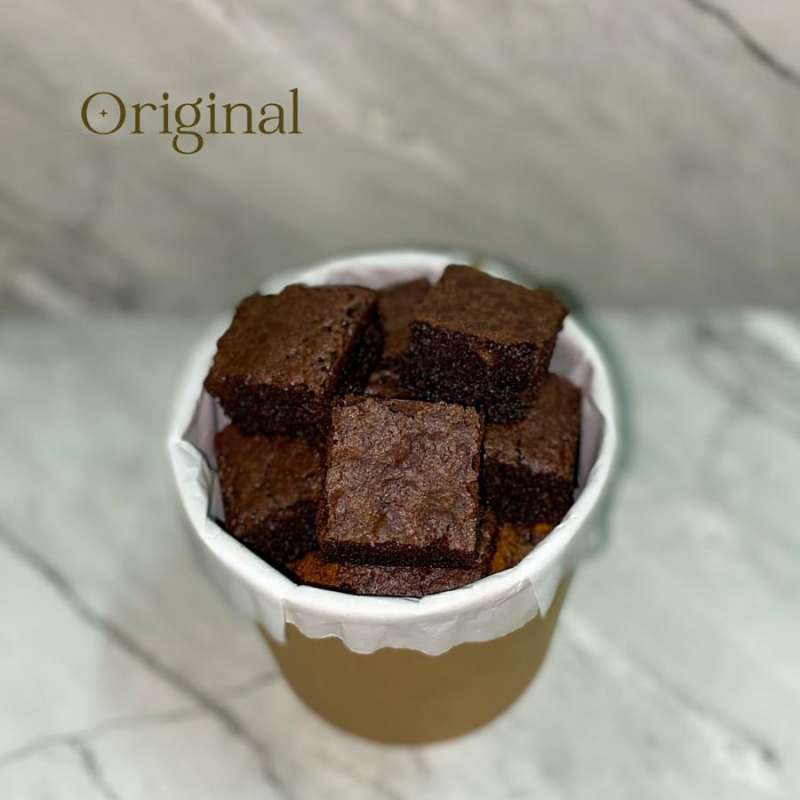 Jual Fudgy Brownie Bites Choco Brownies Panggang Bronis Coklat Bucket ...