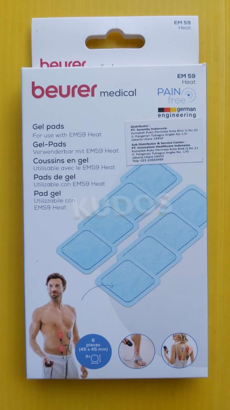 Jual Beurer Em 59 - Gel Pad Pengganti - Original - Isi 8 Pcs - Em59 ...