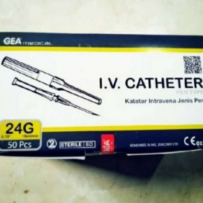 Jual Iv Catheter 24g Gea Jarum Infus 25 G Gea Abocath 24 G Gea Jarum Di ...