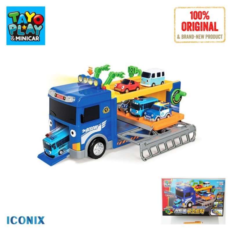 Promo Iconix Tayo The Little Bus Play Minicar Shooting Tow Truck TYT121009 Diskon 23% di Seller ...