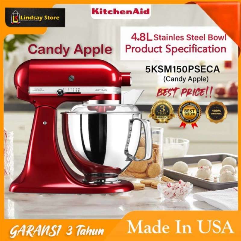 Promo KitchenAid Artisan Stand Mixer 4.8 Candy Apple 5KSM175PSECA ...