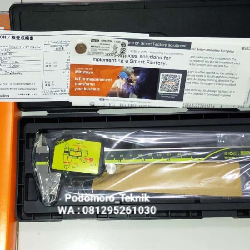 Promo Digital Caliper 0-150 Mm Merk Mitutoyo Asli (garansi Original ...