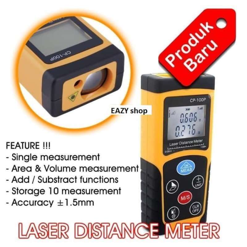 Promo Laser Distance Meter CP-100/Alat Ukur Jarak/Meteran Digital 100m ...
