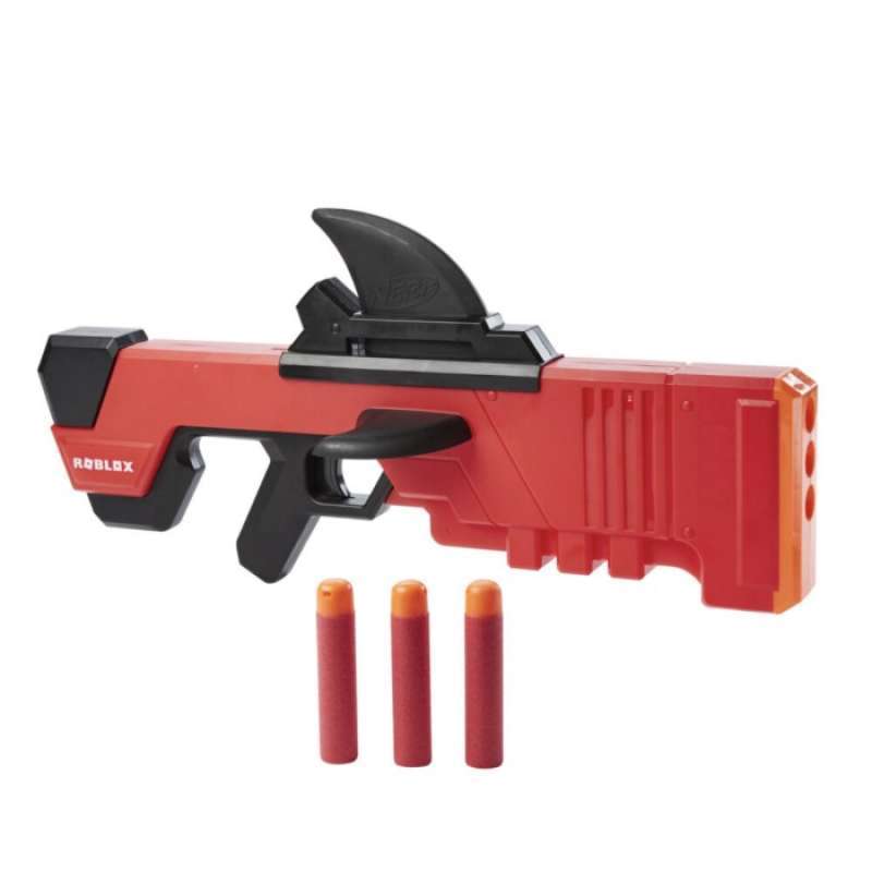 Promo Nerf Roblox Mm2: Shark Seeker Dart Blaster, Shark-fin Priming, 3 ...