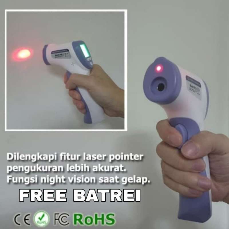 Promo Thermometer Infrared Termometer Gun Pengukur Suhu Badan Diskon 23 ...