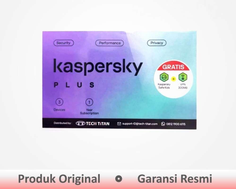 Jual Kaspersky Plus 3 Device 1 Year Subscription Di Seller Asiatech ...