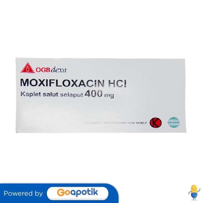 Jual MOXIFLOXACIN HCL OGB DEXA MEDICA 400 MG BOX 10 KAPLET di Seller ...