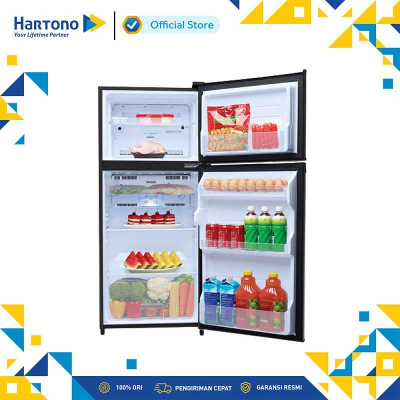 Jual Sharp Kulkas Kecil 2 Pintu Small 2 Door Refrigerator Sj195mnhs Di ...