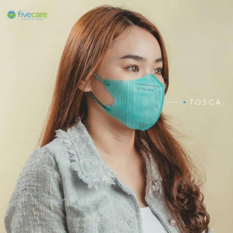 Jual Masker Fivecare Duckbill Earloop 4 Ply Surgical Box Isi 25s ...