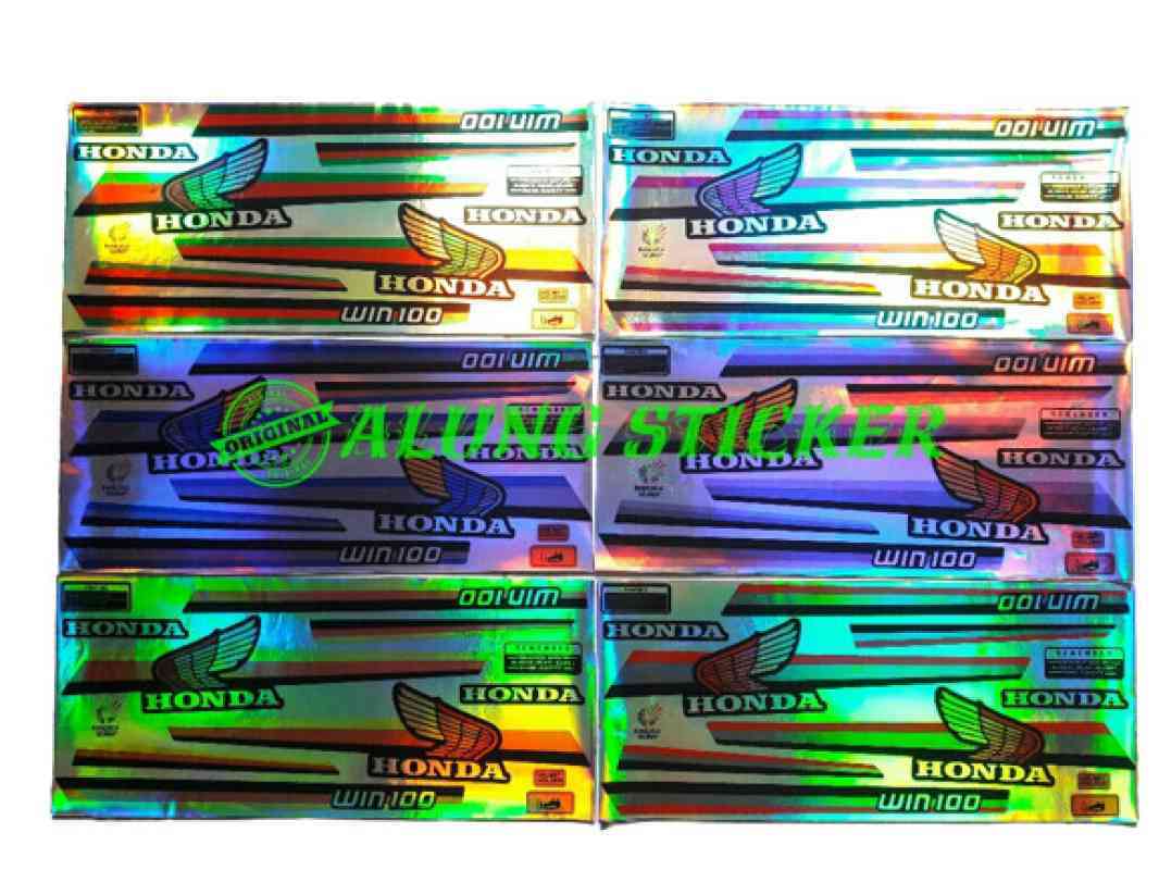 Promo Stiker Striping Lis Les Body Motor Honda Win 100 Variasi Hologram ...