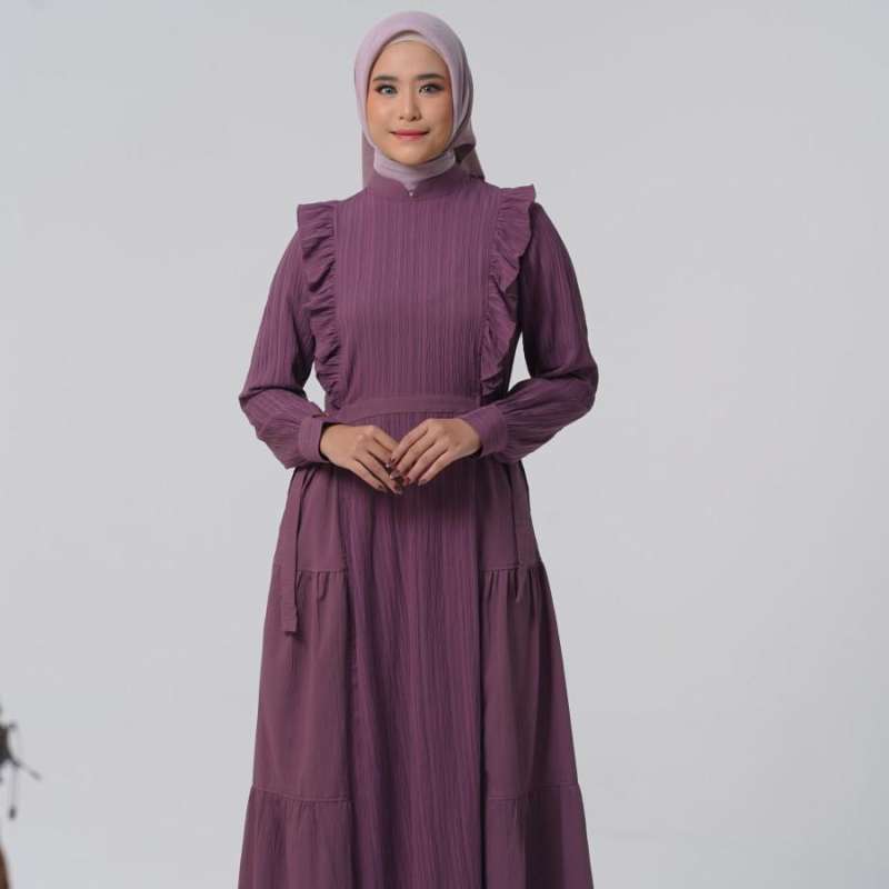 Promo Zoya Delia Dress - Gamis Muslim Polos Wanita Wudhu Friendly ...
