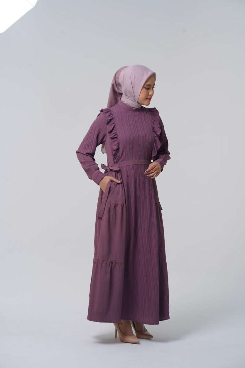 Promo Zoya Delia Dress - Gamis Muslim Polos Wanita Wudhu Friendly ...