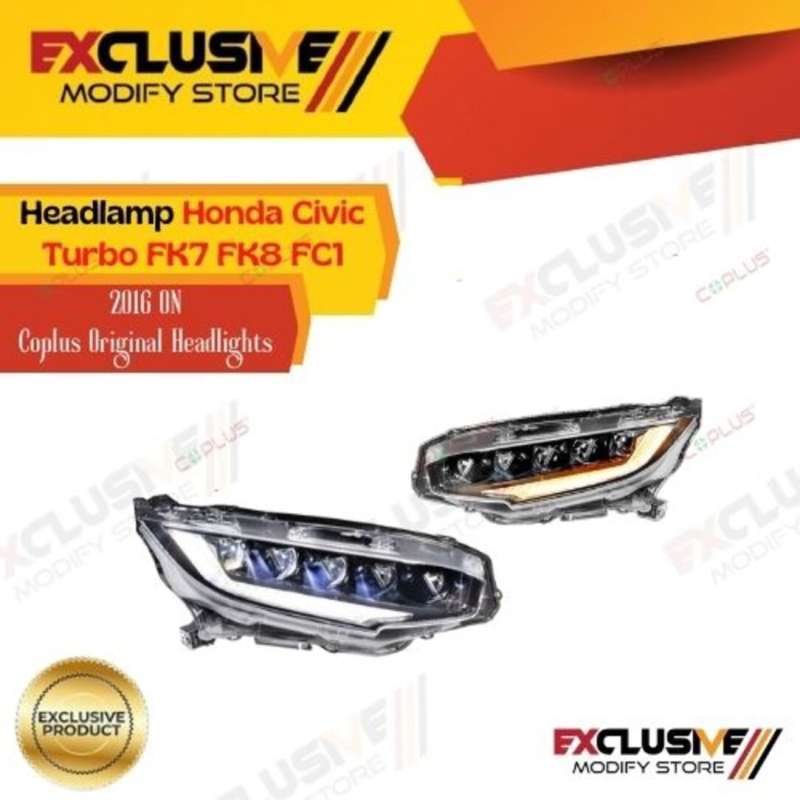 Jual NEW COPLUS HEADLAMP HONDA CIVIC TURBO FK7 FK8 FC1 ORIGINAL NXS ...