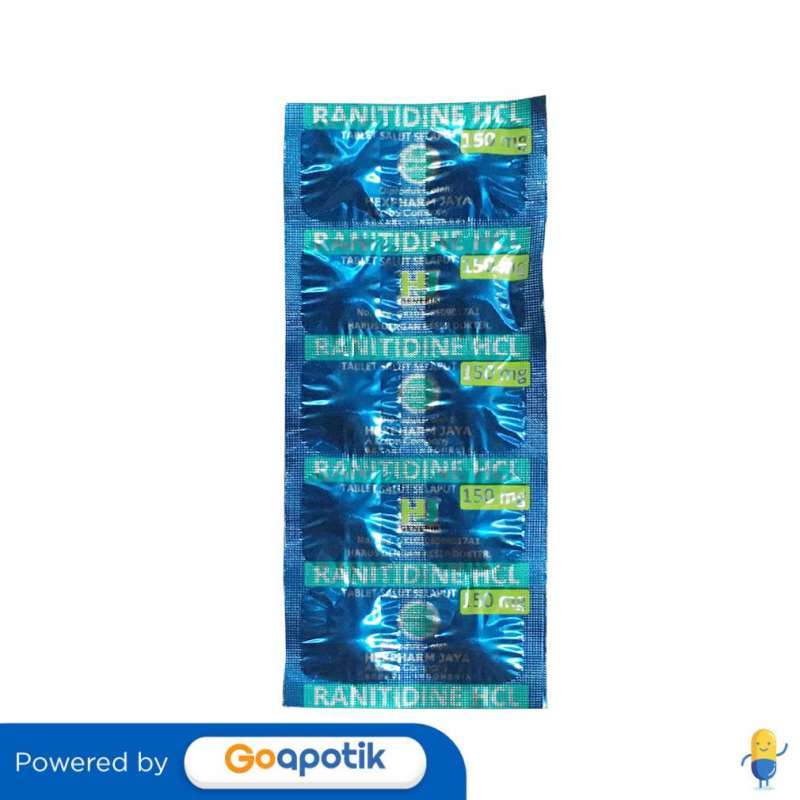 Jual RANITIDINE HEXPHARM 150 MG STRIP 10 TABLET di Seller Apotek Sumber ...