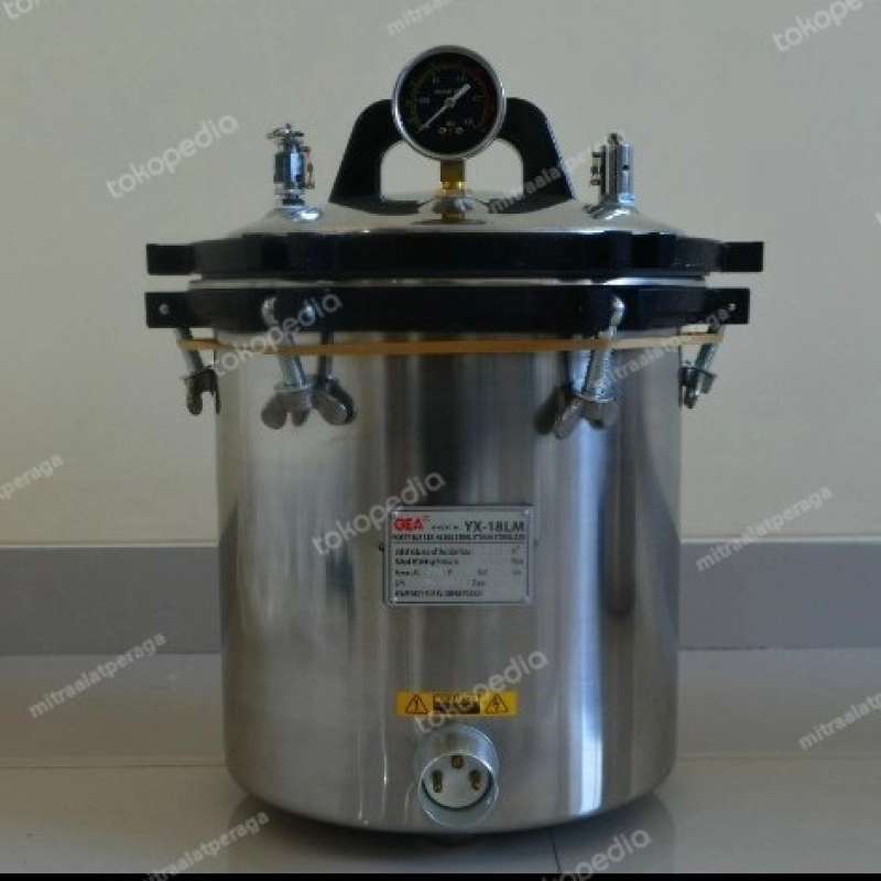 Promo Autoklaf 18 Liter Timer , Autoclave 18 Liter Timer Sudah Packing ...