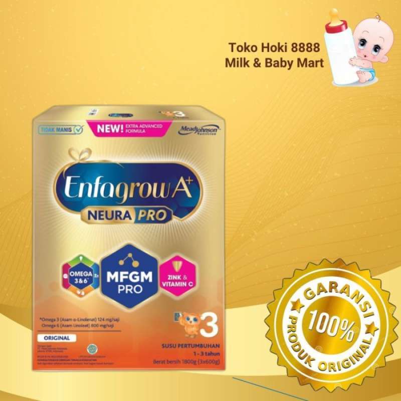 Promo Grosir Enfagrow A+ 3 Neurapro Original 1800 Gr 1 Karton Isi 4 Pcs ...