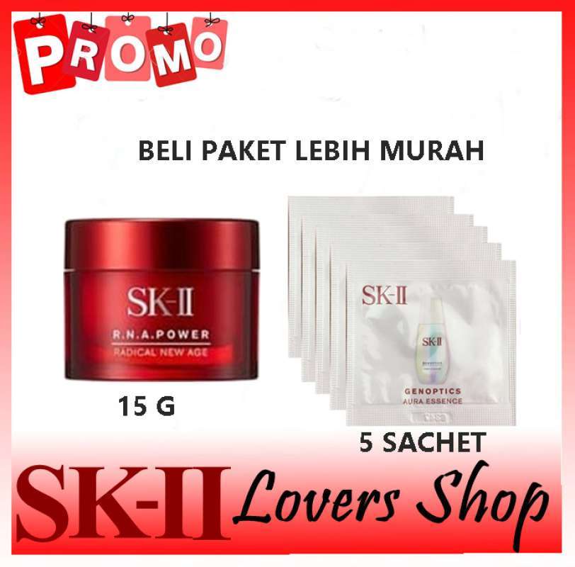 Promo SK-II/SK2/SKII/SK II GENOPTICS AURA SACHET + RNA POWER CREAM Diskon 20% di Seller BLISALE ...