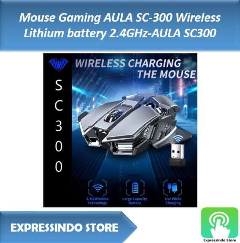Promo Mouse Gaming AULA SC-300 Wireless Lithium battery 2.4GHz-AULA ...