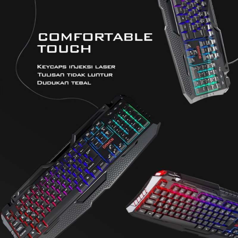 Promo Gamen Station II Keyboard Mouse Combo Gaming Anti Ghosting RGB ...