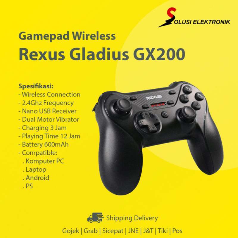 Promo Rexus Gladius Gx200 Gaming Gamepad Wireless Stick Android Pc
