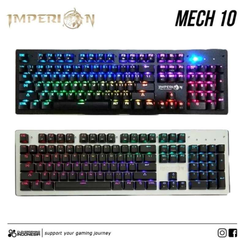Promo Imperion Mech 10 Mechanical RGB Blue Switch - Original Garansi ...