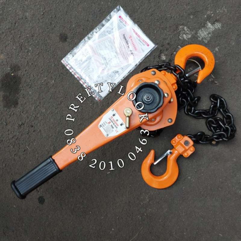 Promo Nagasaki Japan Lever Block 2 Ton x 1.5 Meter Takel Alat Angkut ...
