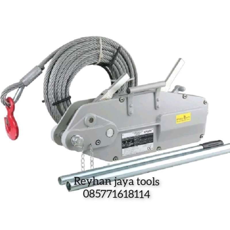 Promo Wire rope pulling hoist Tirfor 5.4 Ton x 20 Meter NAGASAKI JAPAN ...