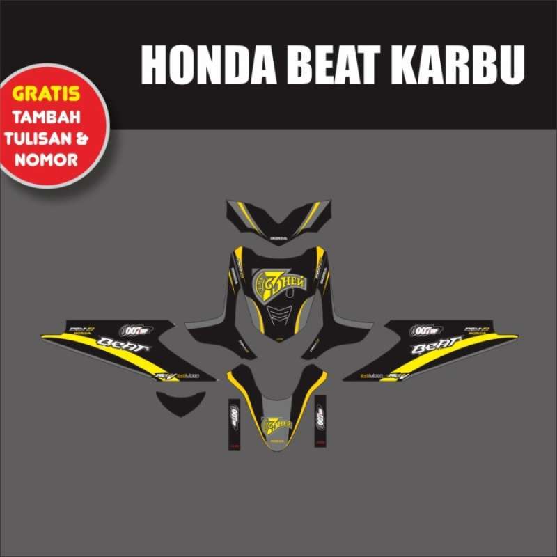 Promo Sticker Kustom Decal Motor Honda Beat Stiker Custom Full Body ...