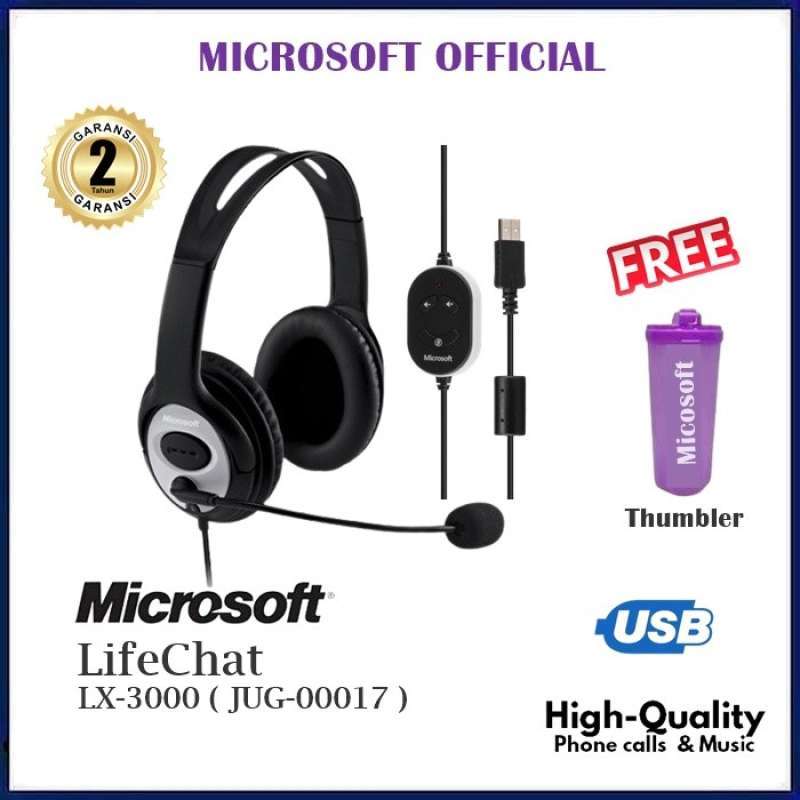 Promo Microsoft Lifechat LX-3000 USB Headset LX3000 Diskon 9% di Seller ...