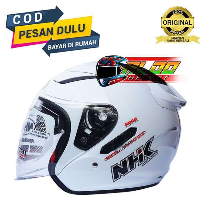 Promo Nhk Ori R-1 | Helm Nhk R1 White | Nhk Helmet 2 Kaca | Free ...