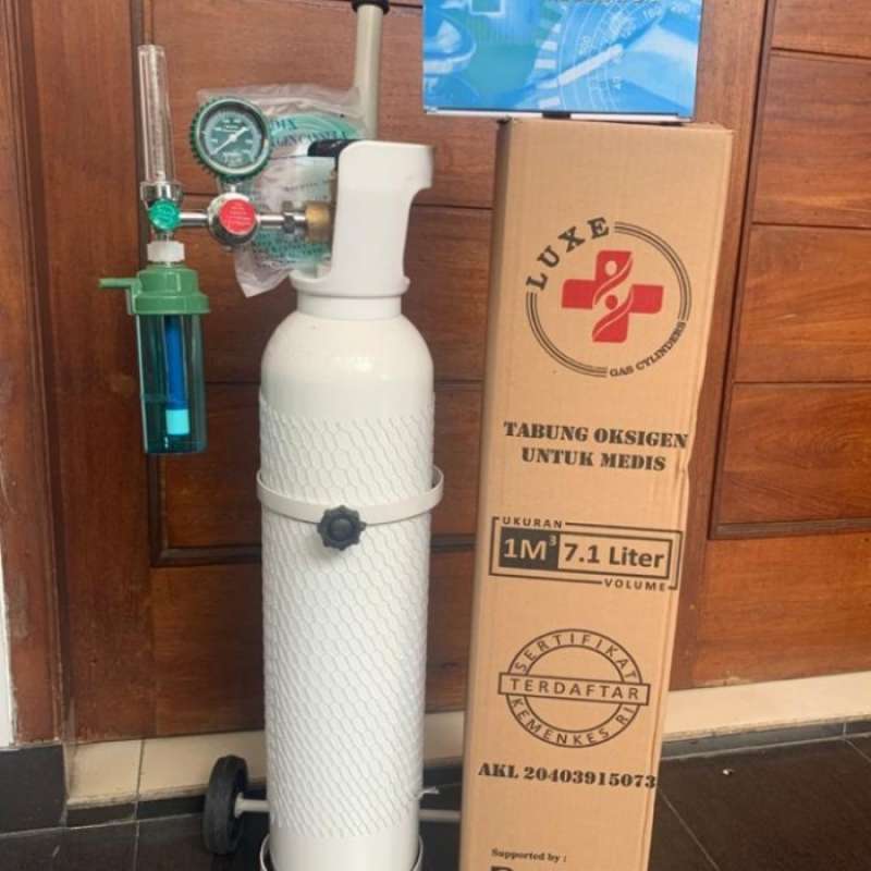 Promo Tabung Oksigen Full Set Plus Regulator Plus Troli Diskon 17% di Seller Mahanani Store 4 ...